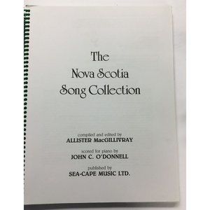 SeaCapeMusic | Other | Song Book Nova Scotia Song Collection By ...